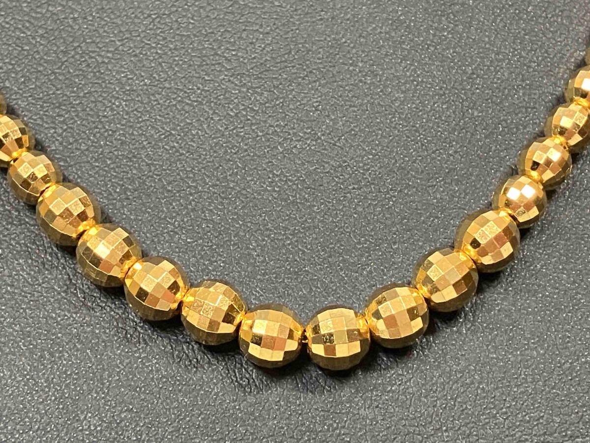 Yahoo!オークション - K24 純金 ネックレス 42cm 24.5g 幅0.3~0.6cm カ...