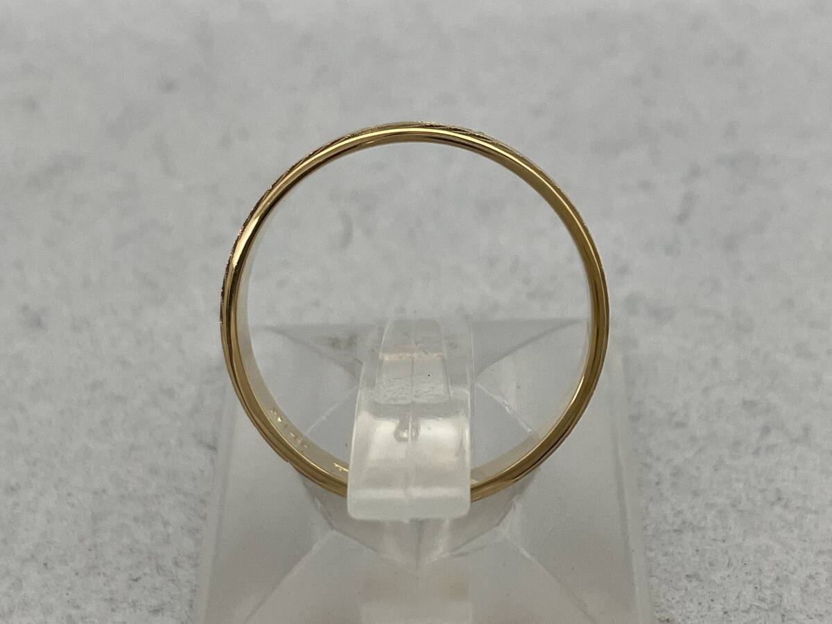 Yahoo!オークション - K18／＃15／3.2g／彫りデザインリング 店舗受取...
