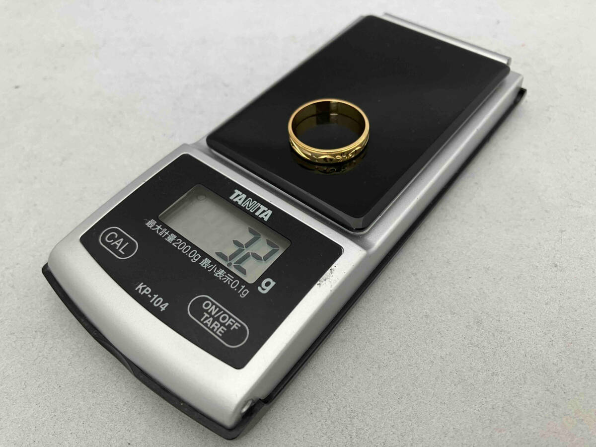 Yahoo!オークション - K18／＃15／3.2g／彫りデザインリング 店舗受取...