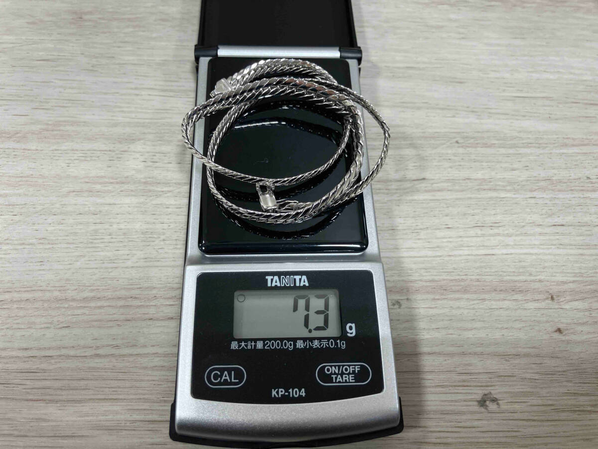 Yahoo!オークション - 【K14ネックレス】K14/41cm/7.3g /ホワイトゴー...