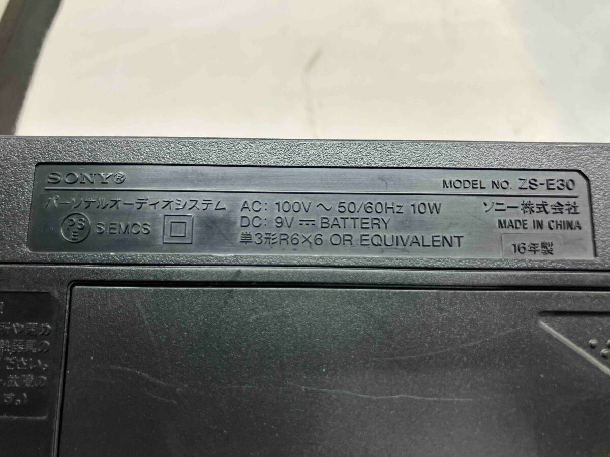 Yahoo!オークション - ソニー ZS-E30 [ブラック ワイドFM対応] ラジカ...