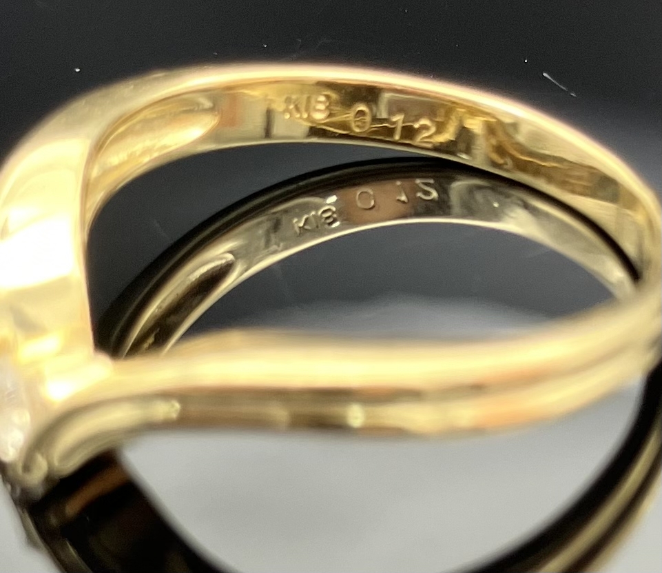 Yahoo!オークション - 天然ダイヤモンド ダイヤ ダイヤモンド K18 ゴー...