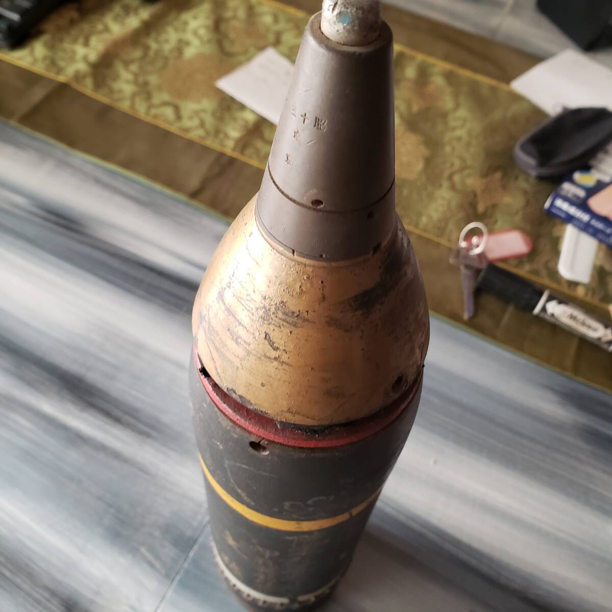 Yahoo!オークション - K-309 希少 旧日本軍14年 演習記念 大和魂 鉄の...