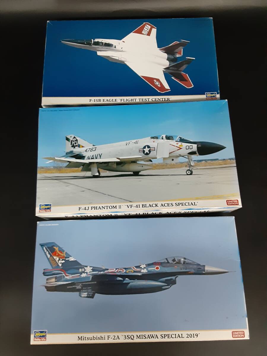 ta1130/05/34 未組立 プラモデル 1/72 F-4J ファントムII VF-41 ブラックエーセス 三菱 F-2A 3SQ F-15B イーグル フライト テスト センター(その他 ...