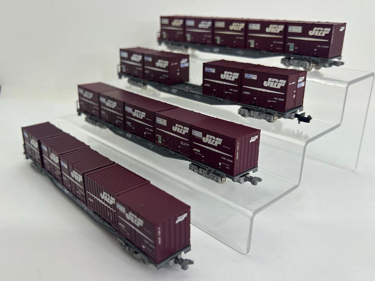 Yahoo!オークション - コキ 107-74 JR V19Cコンテナ積載 4両 Nゲージ貨...