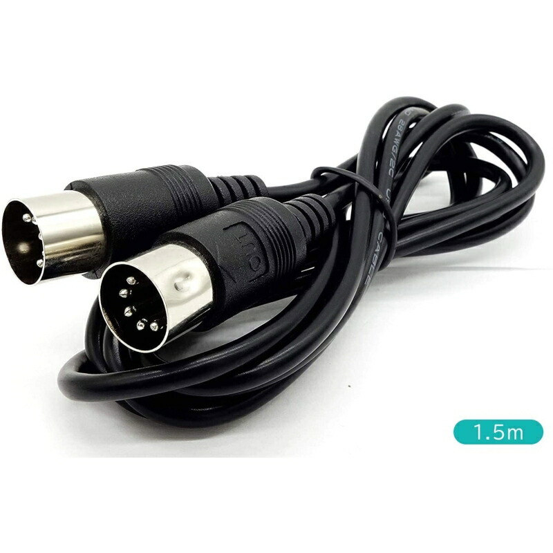 Yahoo!オークション - 【2m/3m 各1本】DINコネクタ MIDIケーブル 丸形5...