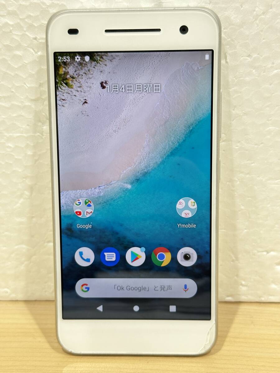 Yahoo!オークション - 6738] スマホ Ymobile android one S1 ホワイト ...