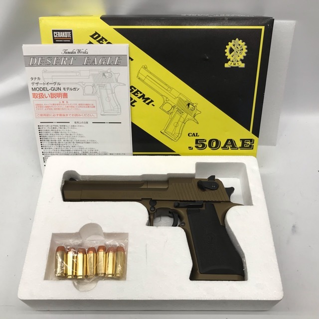 Yahoo!オークション - m05911 タナカ デザートイーグル50AE HW ブロン...