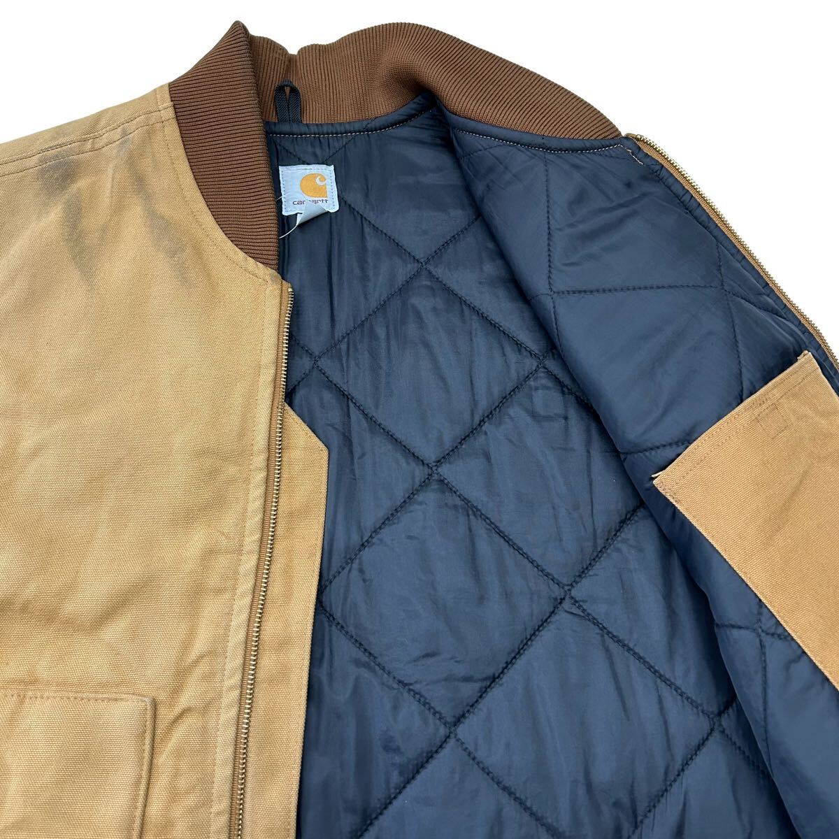 Yahoo!オークション - Carhartt V01 ダックベスト XL ブラウン カーハ...