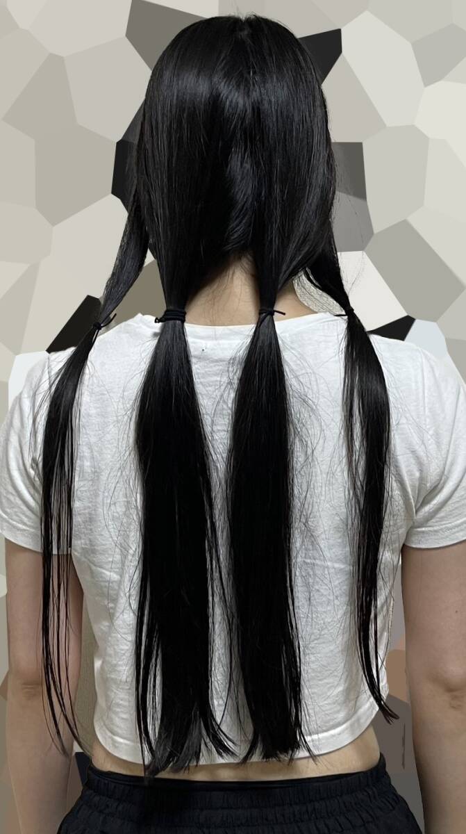 Yahoo!オークション - 髪束・髪の毛・10代・女子・『40cm・77g』