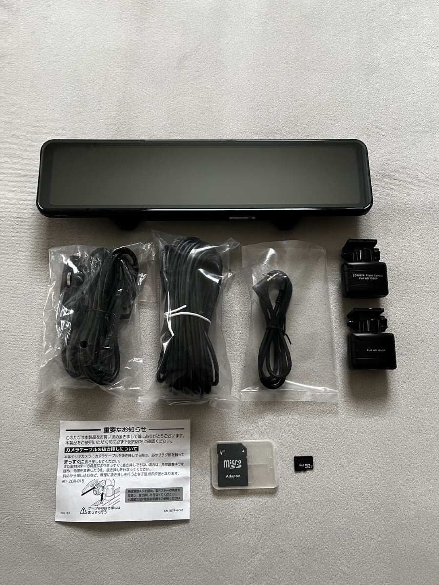 Yahoo!オークション - 送料込 美品 【コムテック】ZDR038 前後2カメラ ...