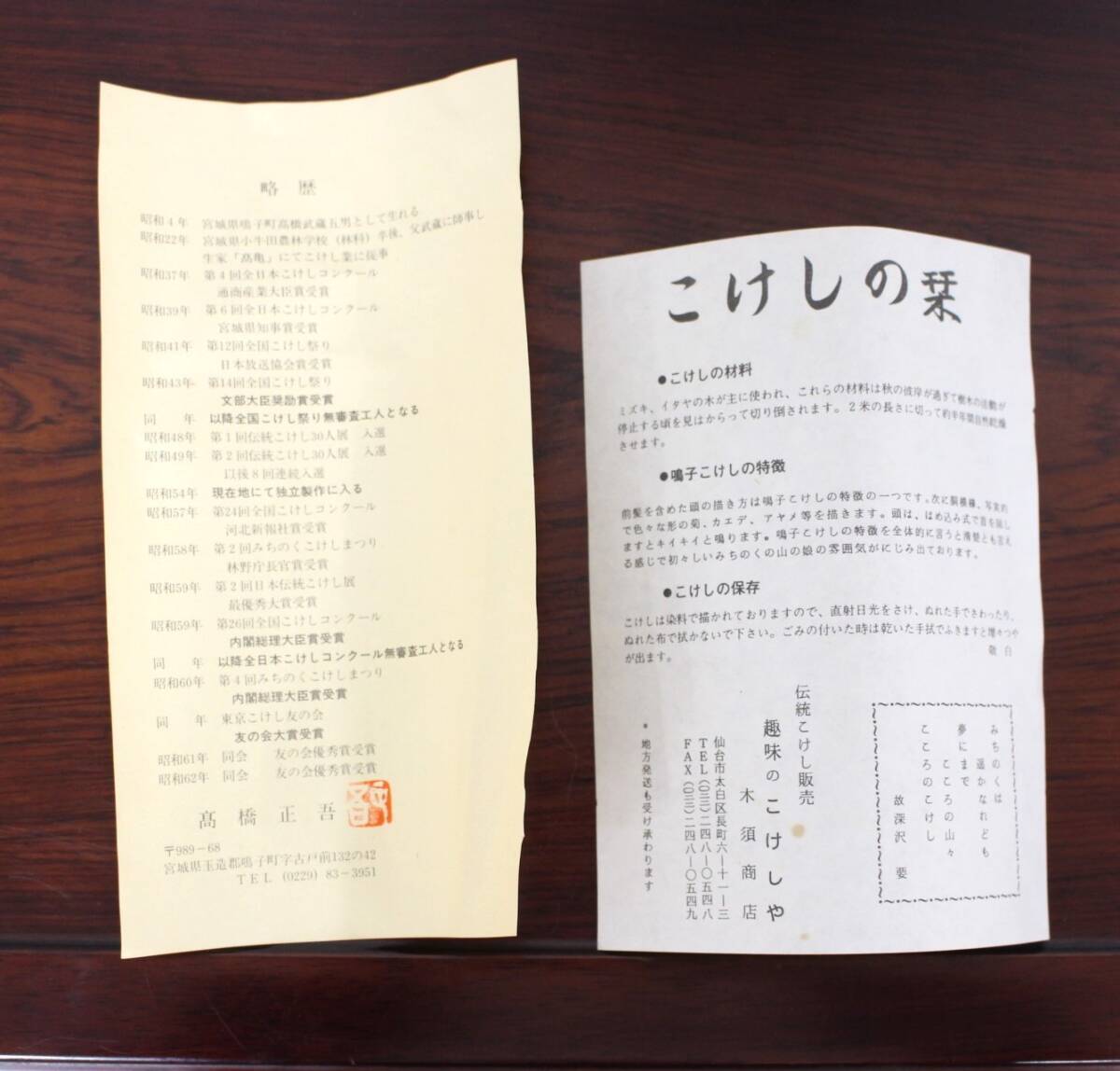 Yahoo!オークション - R067新 高橋正吾 作 こけし 高さ約30cm 単品/単...