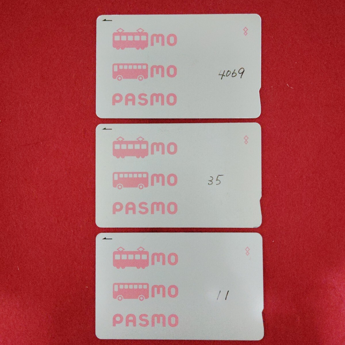 Yahoo!オークション - 【JOT330】 残高あり PASMO パスモ 3枚 交通系IC...