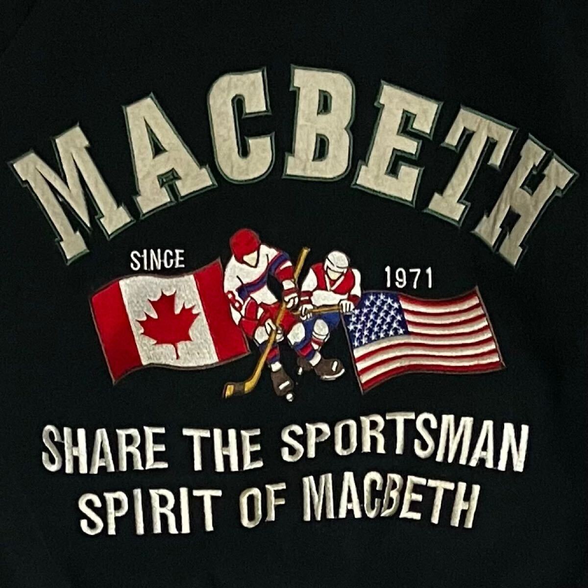 人気】MACBETH マクベス スタジャン 皮革レザー 衿レザー 人気】MACBETH マクベス スタジャン 皮革レザー 衿レザー
