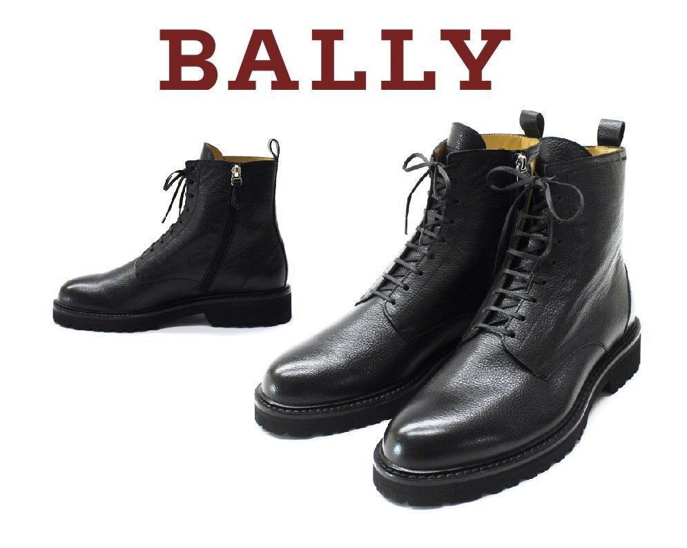Yahoo!オークション - 25万新品 BALLY 9=28cm カーフレザーサイドジッ...
