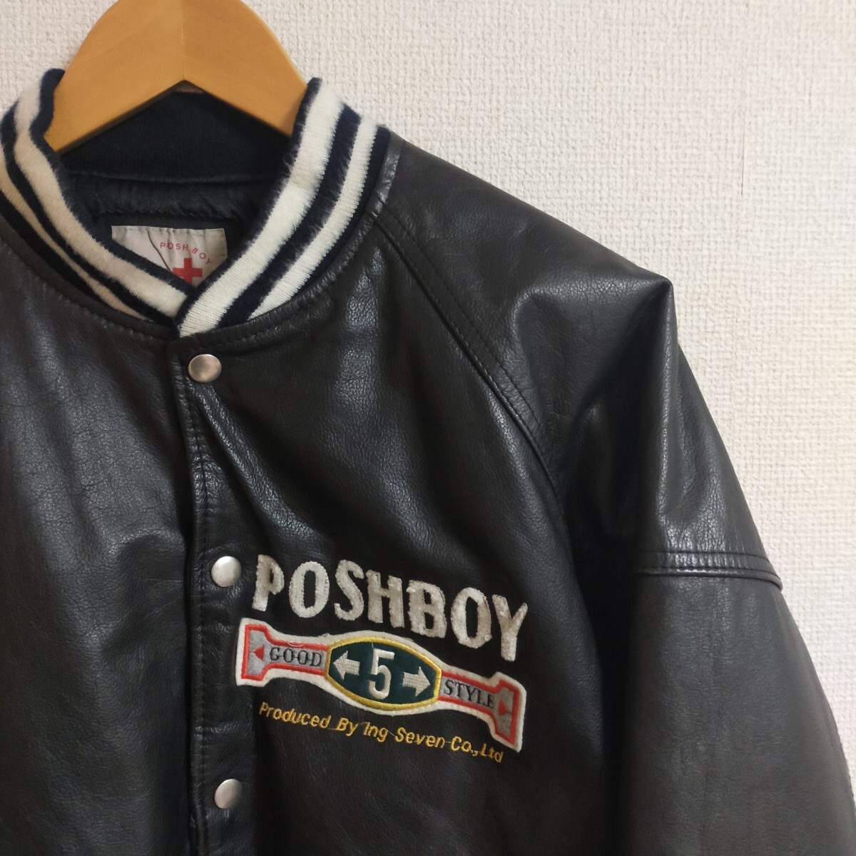 Yahoo!オークション - POSHBOY ポッシュボーイ オールレザー スナップ...