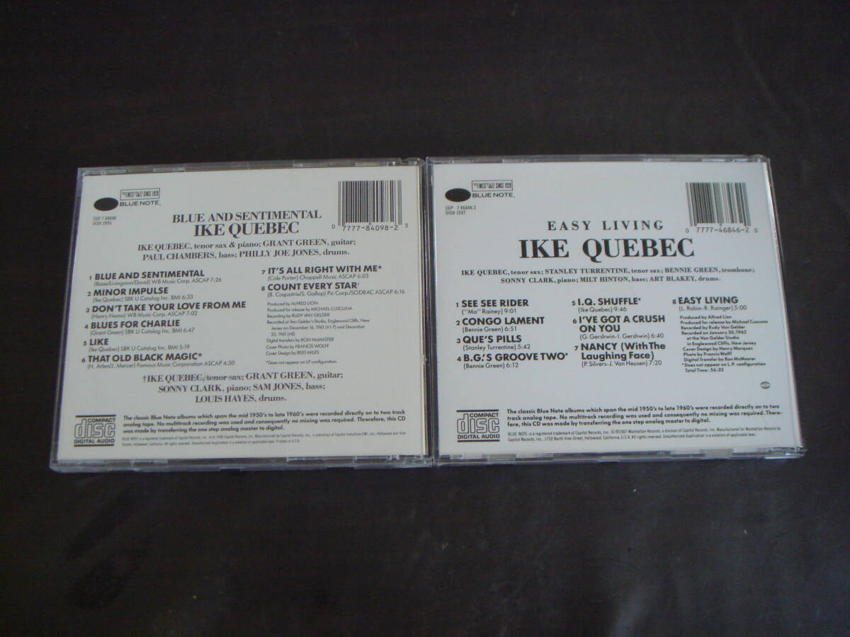 IKE QUEBEC CD2枚セット BLUE NOTE BLUE AND SENTIMENTAL EASY LIVING(ジャズ一般)｜売買されたオークション情報、yahooの商品情報を ...