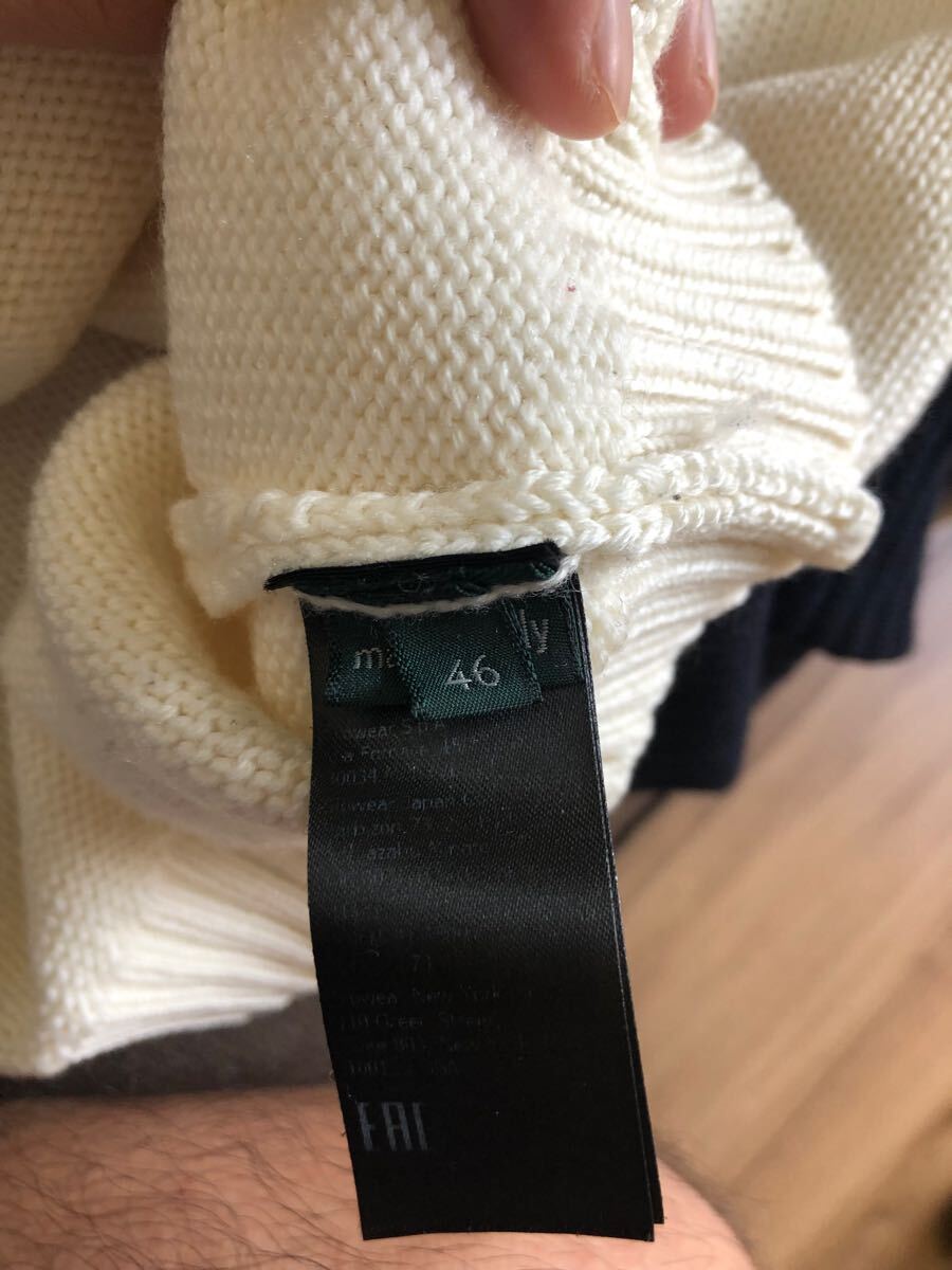 Yahoo!オークション - ZANONEザノーネミドルゲージタートルネックニッ...