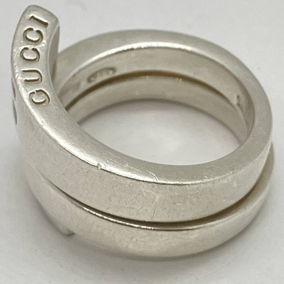 Yahoo!オークション - GUCCI グッチ リング SV925 Gロゴ 指輪 シルバー...