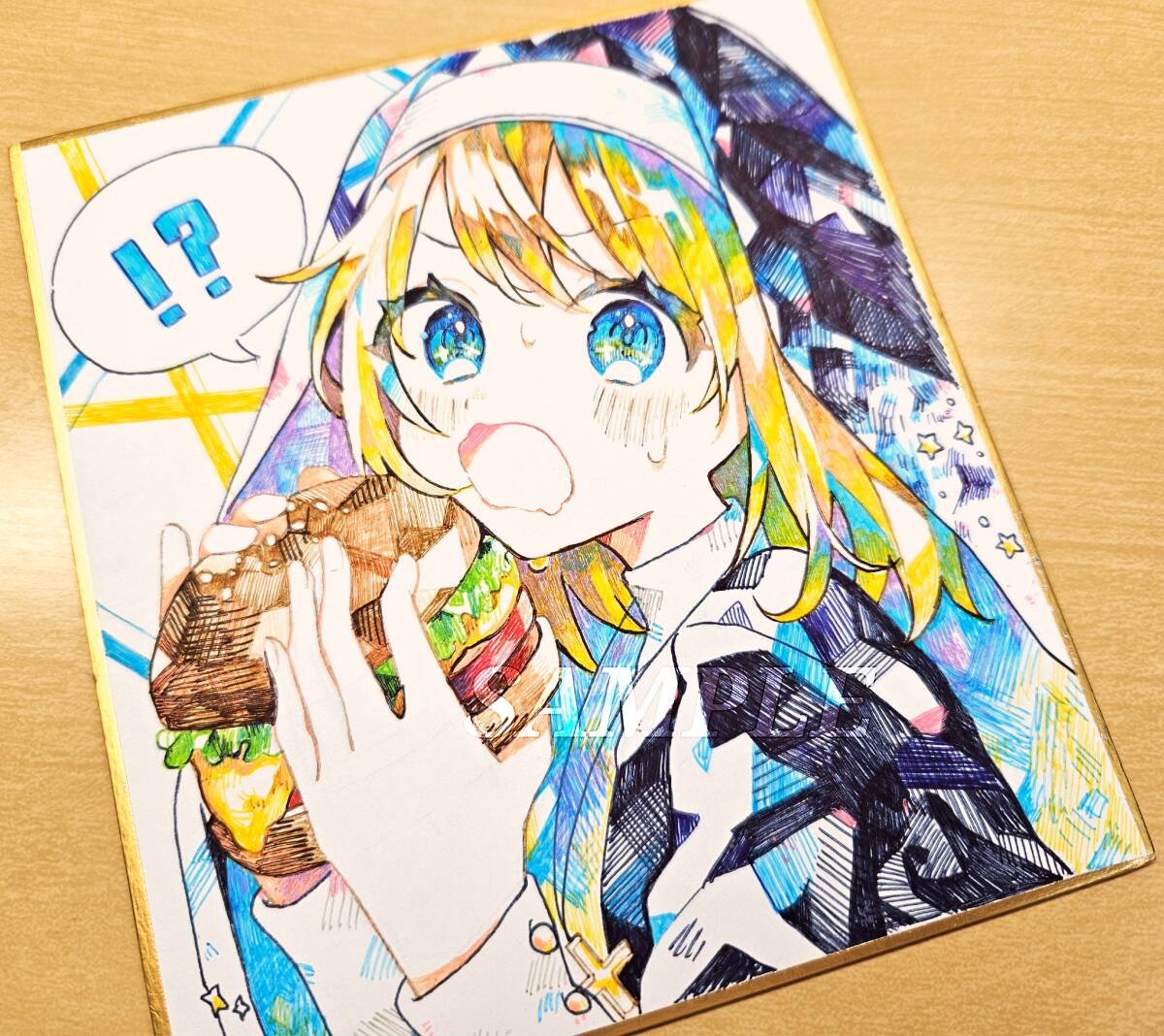 【手書きイラスト】シスター×ハンバーガー【オリジナル】 :: Yahoo!Auction｜DEJAPAN - Bid and Buy Japan with 0% commission