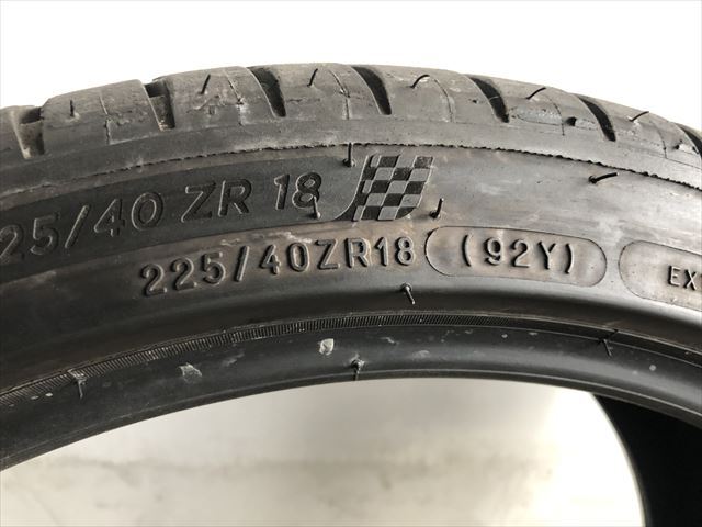 Yahoo!オークション - 激安中古タイヤ 225/40ZR18 92Y ミシュラン pilo...