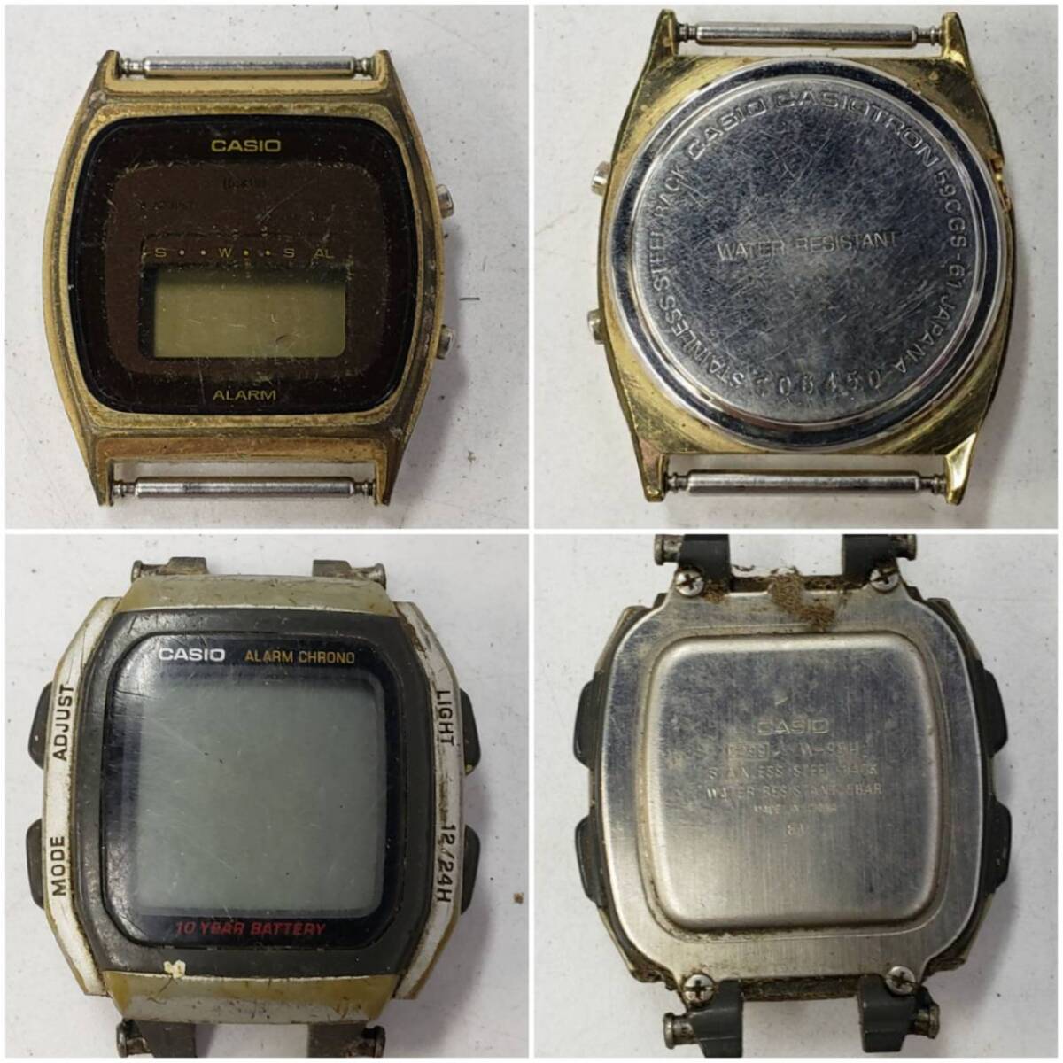 Yahoo!オークション - x/x/M121-594 CASIO 腕時計 フェイスのみ 24点ま...