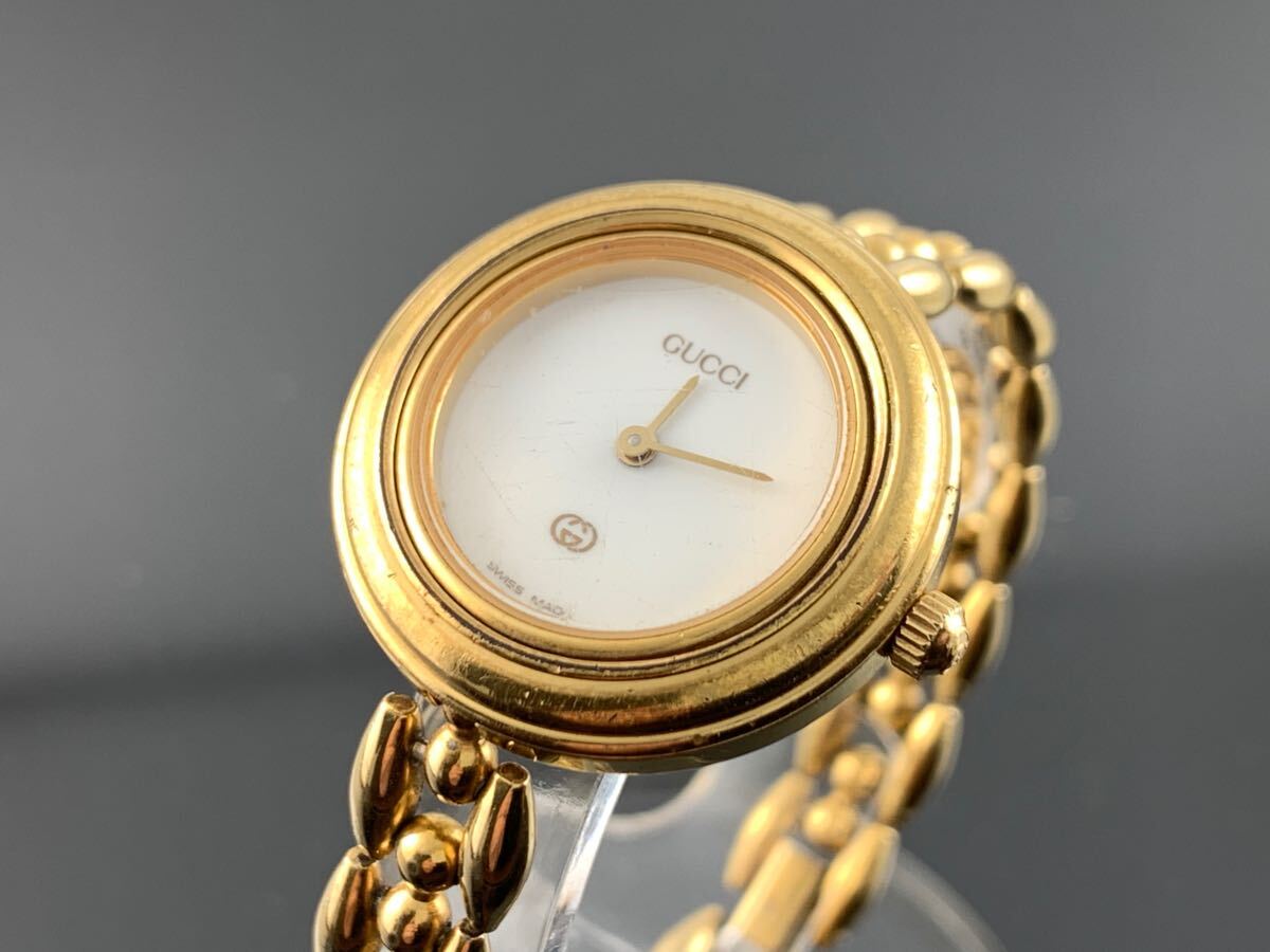 Yahoo!オークション - [A1434]1円～ レディース腕時計 クォーツ GUCCI ...