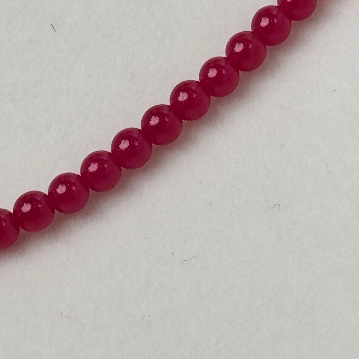 Yahoo!オークション - 90ctルビーネックレス 4mm 45cm 天然石ネックレス