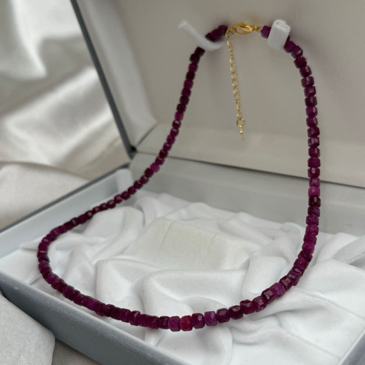 Yahoo!オークション - 80ctルビー天然石ネックレス42cm ルビーネックレス