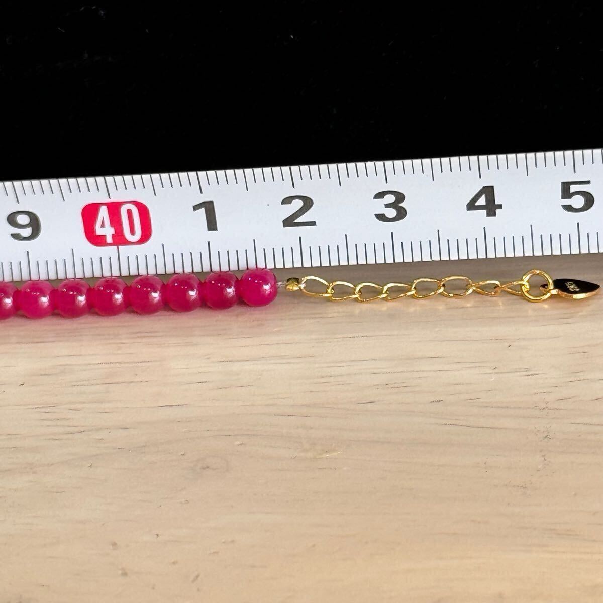 Yahoo!オークション - 綺麗90ctルビーネックレス 4mm 45cm 天然石ネッ...