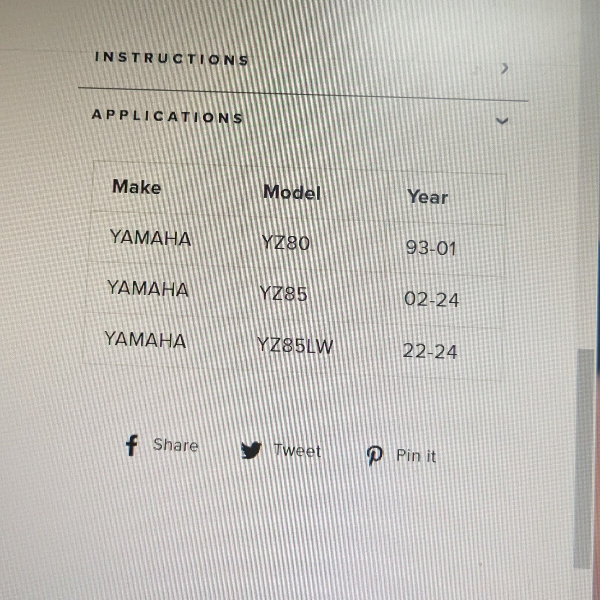 Yahoo!オークション - FMF ヤマハ YZ85'02-24/YZ80'93-01/YZ85LW'22-24...