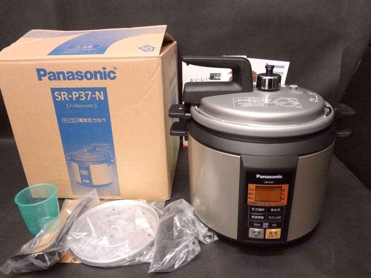 Yahoo!オークション - Panasonic パナソニック 電気圧力鍋 SR-P37-N マ...