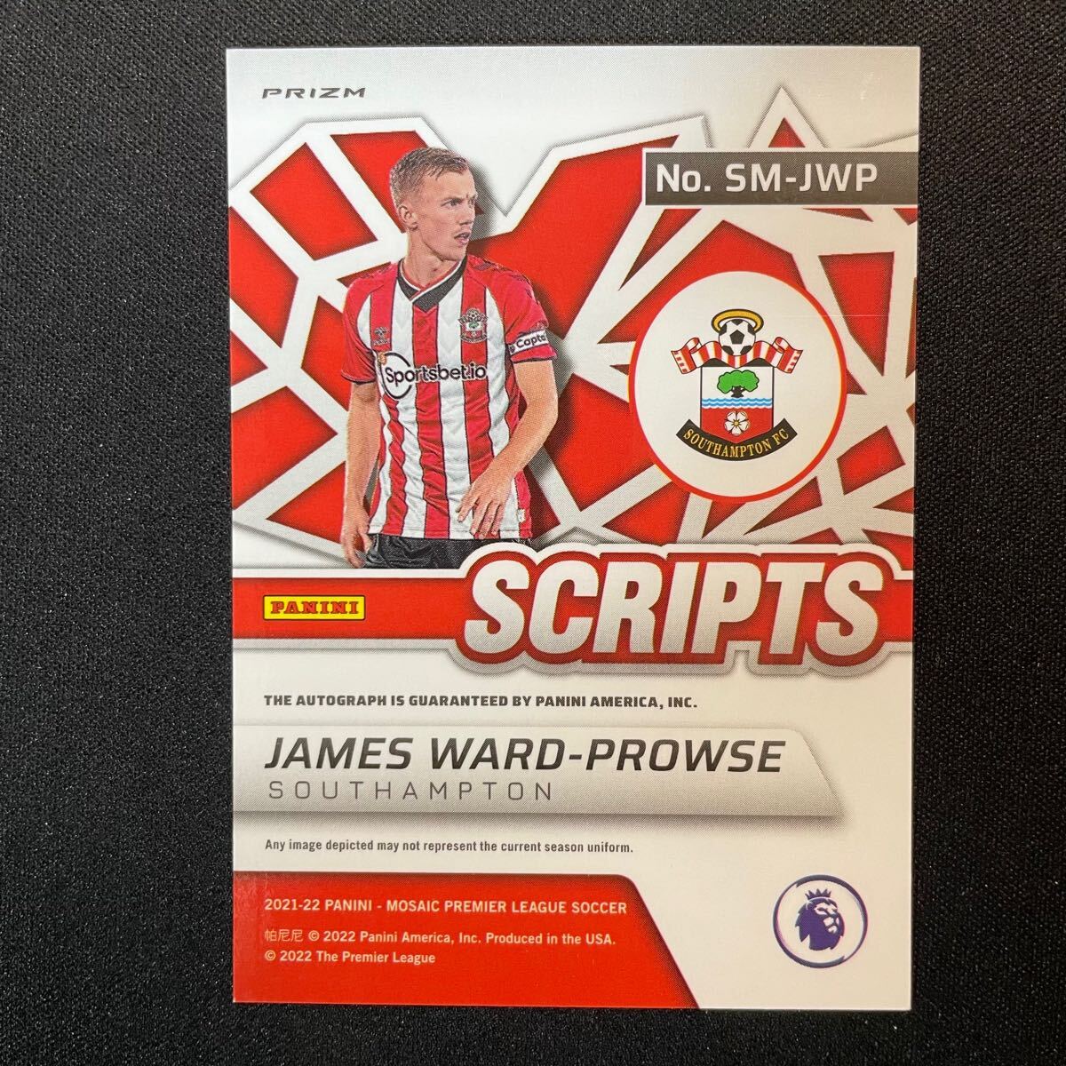 Yahoo!オークション - 2021-22 Panini Mosaic EPL James Ward-Prowse A...