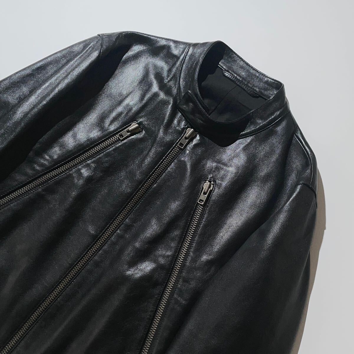 Yahoo!オークション - 07aw Martin Margiela 14 5 Zip Leather Riders ...