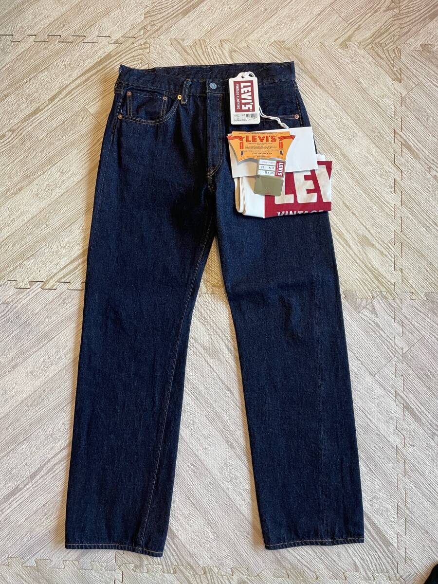 Yahoo!オークション - 【極美品】濃紺 LVC 501XX 1955 34x34 LEVI'S VI...