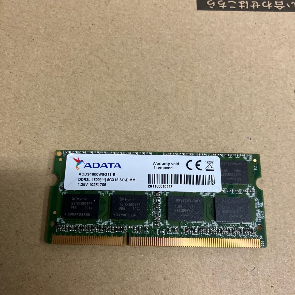Yahoo!オークション - R115 ADATA ノートPCメモリ 8GB DDR3L 1600