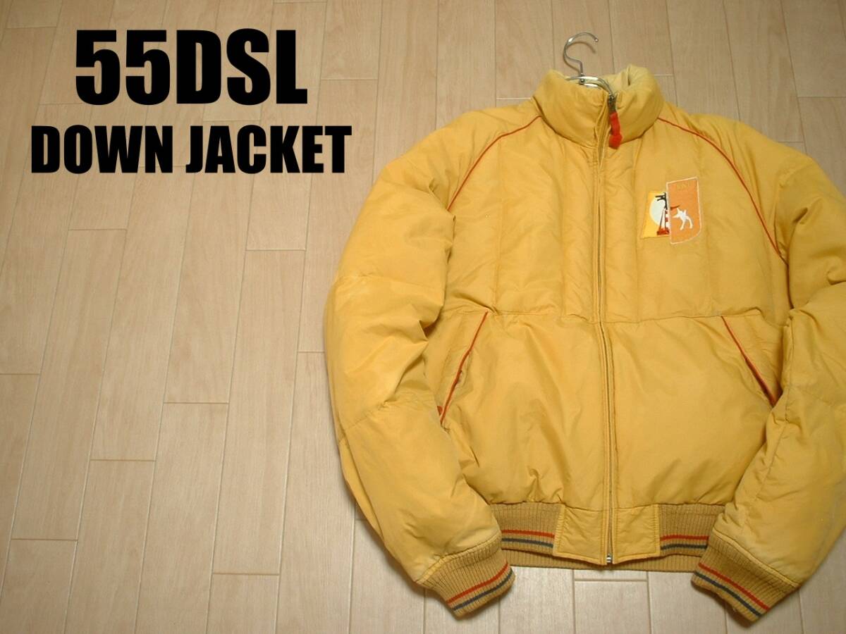 Yahoo!オークション - 55DSL by DIESELダウンジャケットL差し色マスタ...
