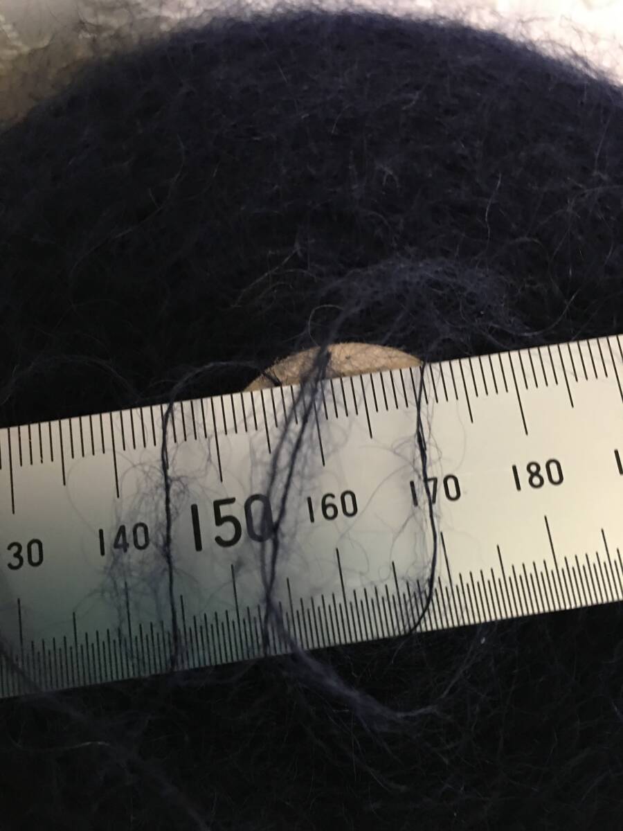 Yahoo!オークション - 工業用毛糸のコーン巻き キッドモヘア 濃紺 736...