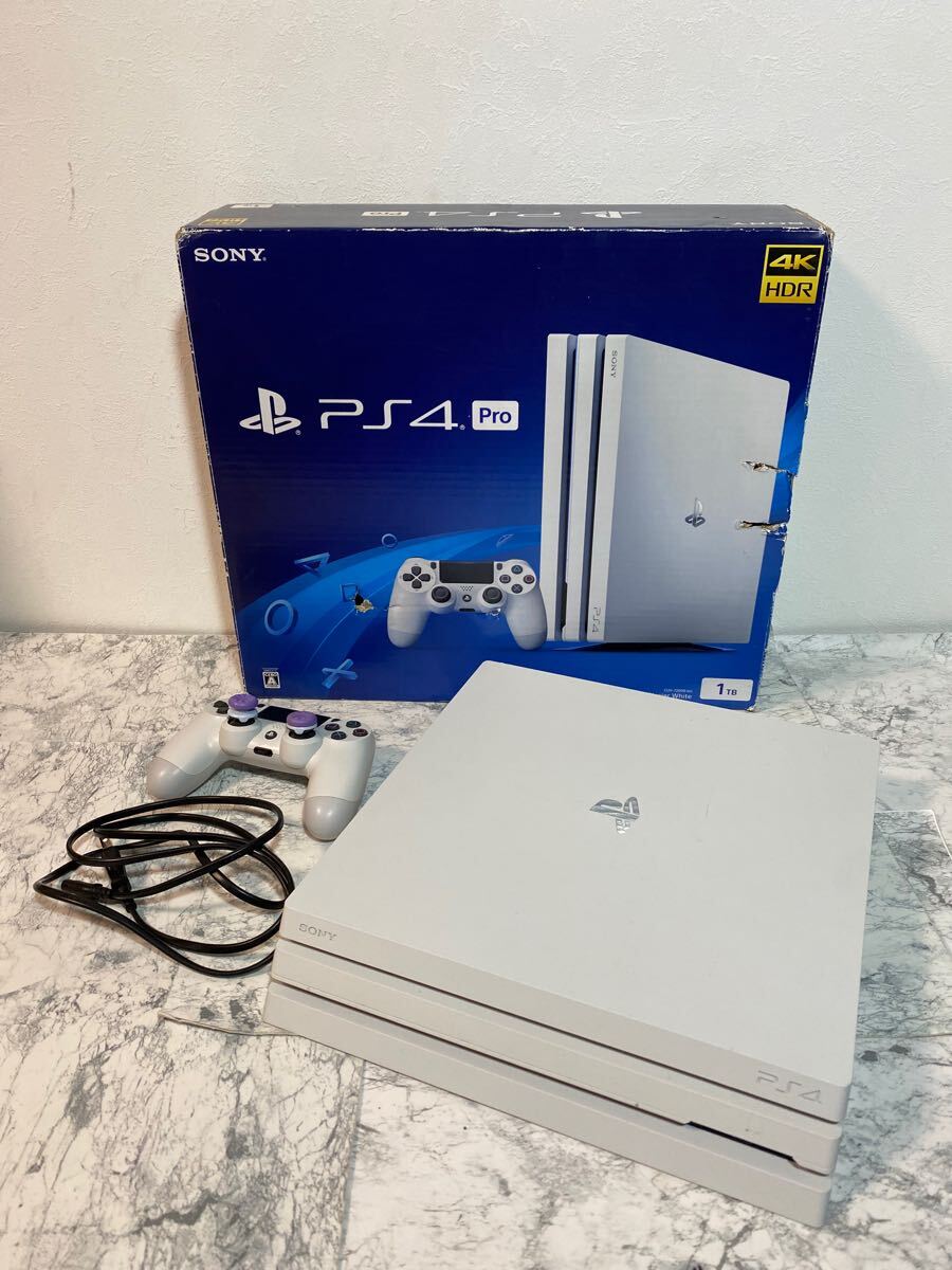 Yahoo!オークション - j112 PS4Pro 本体 セット 1TB ホワイト SONY Pla...