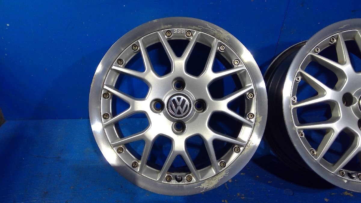 S VW フォルクスワーゲン 純正 BBS RS772 2ピース アルミホイール 15×6J+45 PCD100 4穴 ハブ径約57mm 軽自動車 個人宅配送不可(社外品)｜売買された ...