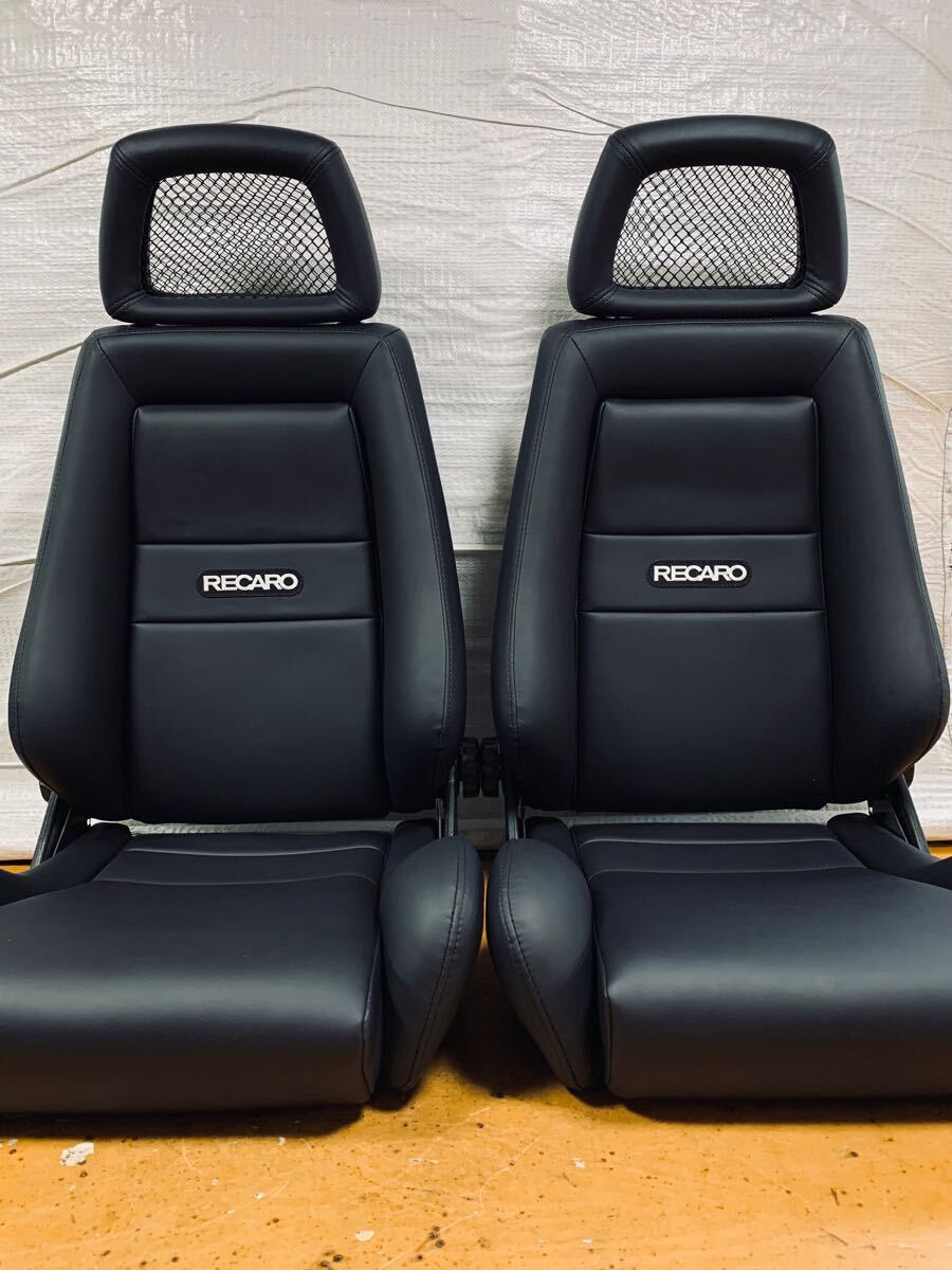 40.41. レカロ RECARO 2脚セット LX-M 黒フェイクレザー張り替え 張替え 張替 ブラックシングルステッチ 両側ダイヤル(本体)｜売買されたオークション情報、yahooの商品 ...