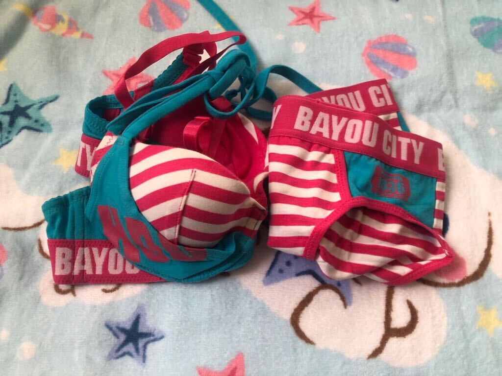 Yahoo!オークション - A92 エメフィール サイズB65 ボーダー 縞柄 女の...