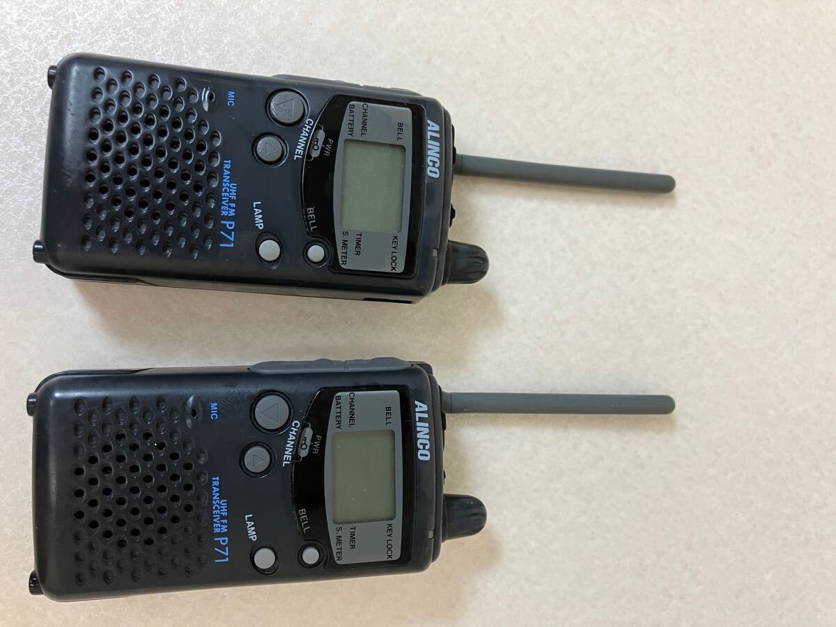 Yahoo!オークション - ALINCO 特定小電力トランシーバー DJ-P71 通電済...