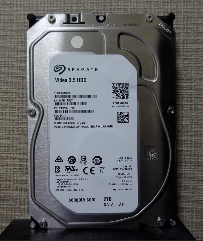 Yahoo!オークション - 正常動作品 SEAGATE製 AVコマンド対応HDD 2TB S...