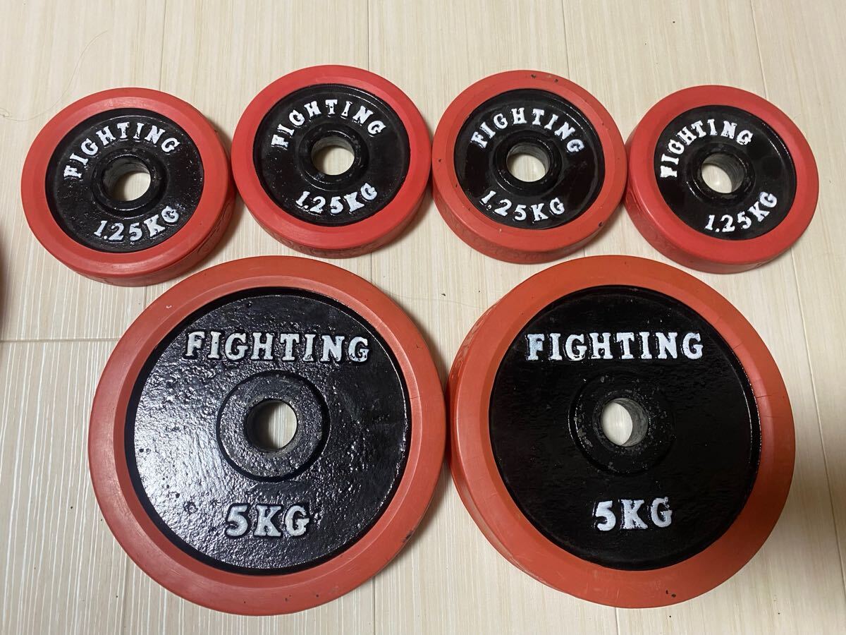 Yahoo!オークション - FIGHTING ROAD ウエイトプレート 5KG2枚 1.25KG4...