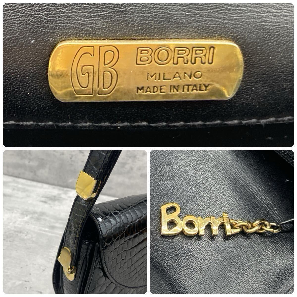 Yahoo!オークション - 定価15万 美品 G.BORRI ジーボリー クロコダイル...