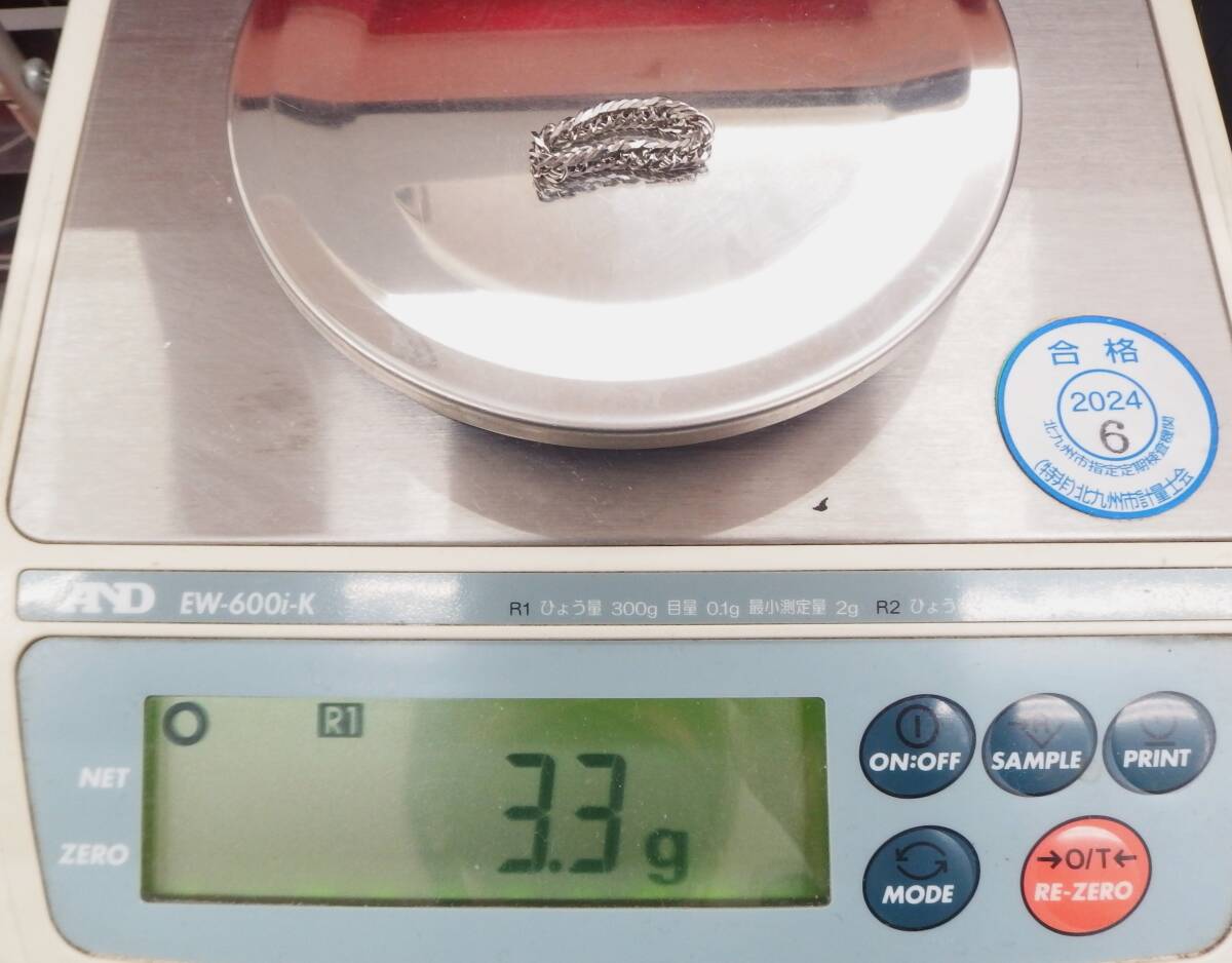 Yahoo!オークション - プラチナ850 PT850 12面トリプル 喜平リング 3.3...