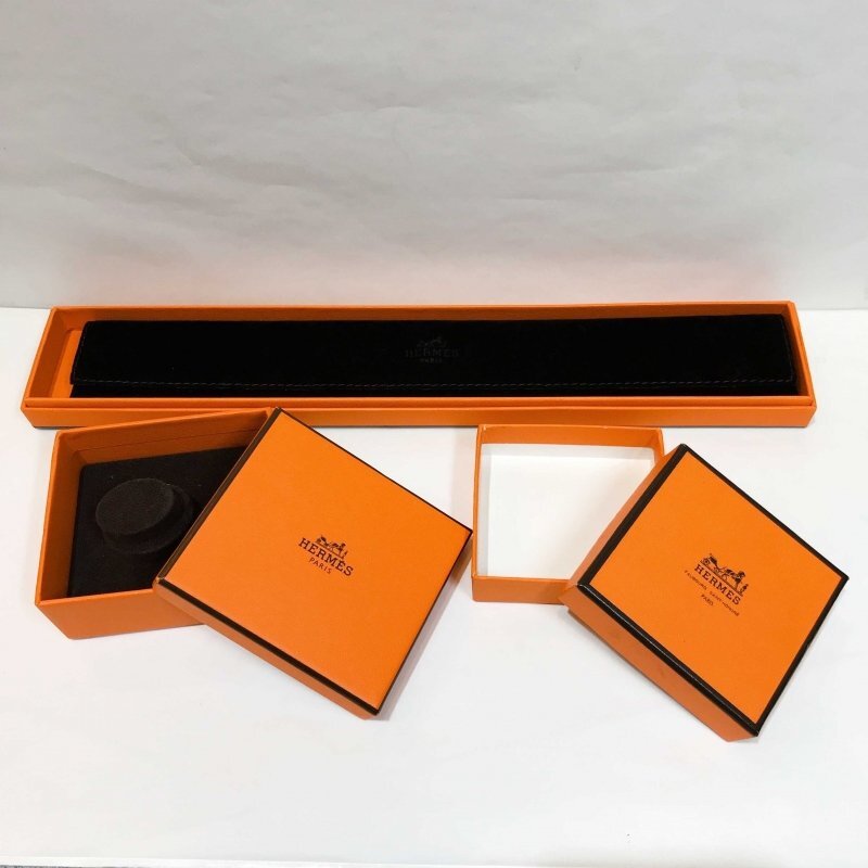 Yahoo!オークション - HERMS PARIS 空箱 3点セット オレン...