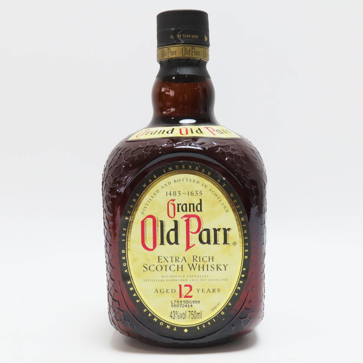 Yahoo!オークション - S11-k764 未開栓 Grand Old Parr SCOTCH WHISKY ...