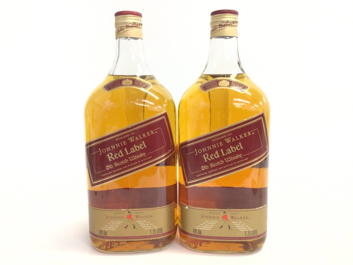 ウイスキー whisky ジョニーウォーカー レッドラベル 2本セット 1750ml 40% 重量番号:10 L−14(スコッチ)｜売買されたオークション情報、yahooの商品情報をアーカイブ ...